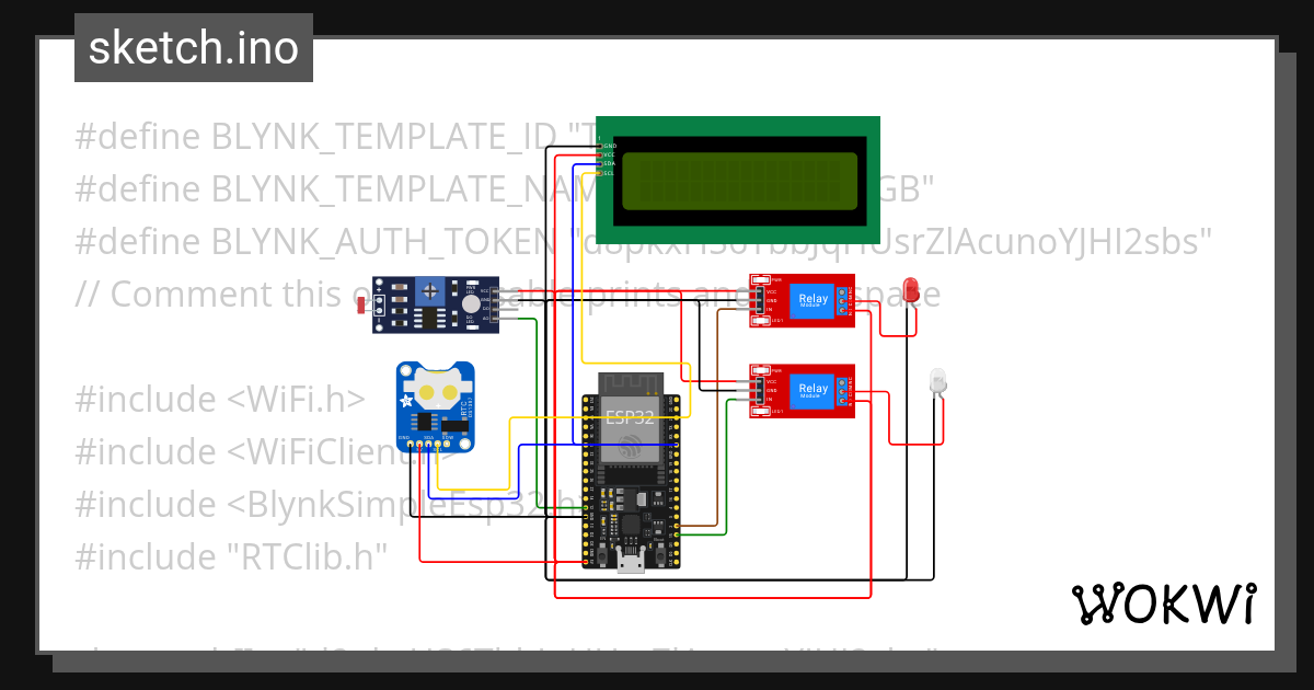 Smart Farming Blynk Wokwi Esp32 Stm32 Arduino Simulator 