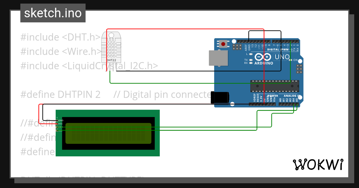 DHT LCD MONITOR Copy - Wokwi ESP32, STM32, Arduino Simulator