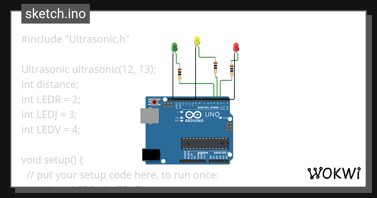 Leds Wokwi Esp32 Stm32 Arduino Simulator