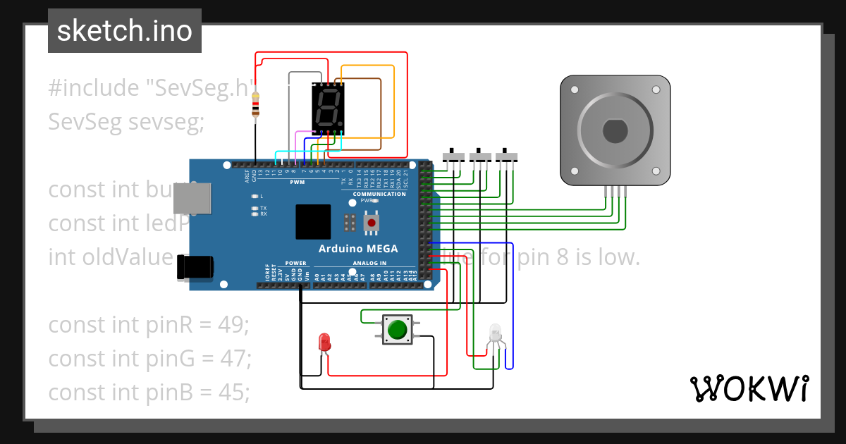 Switches Get Stitches (and a Display) - Wokwi ESP32, STM32, Arduino Simulator