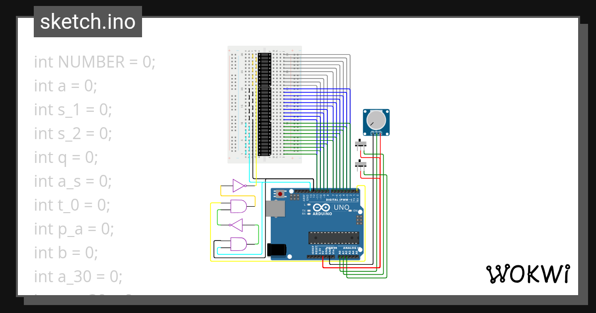 Led bar graph + pot - Wokwi ESP32, STM32, Arduino Simulator