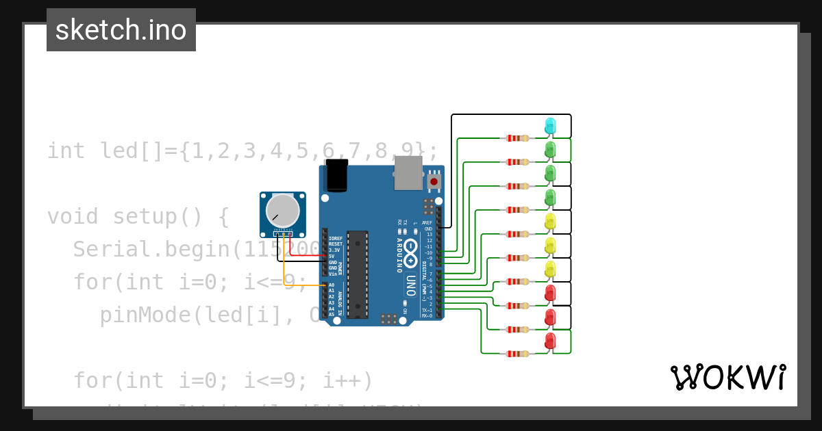 Arduinocseqled Wokwi Esp32 Stm32 Arduino Simulator