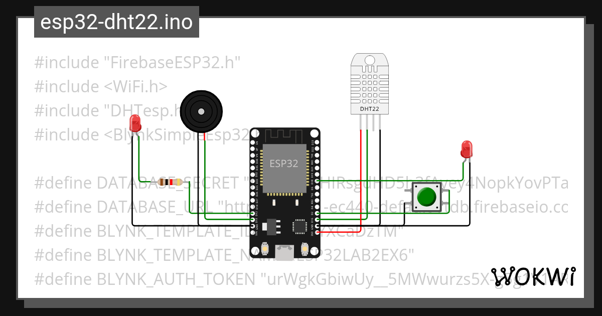 (1)Firebase + Blynk - Wokwi ESP32, STM32, Arduino Simulator