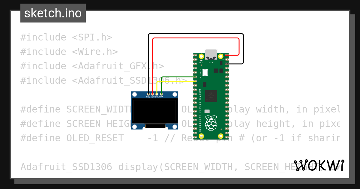 Ssd1306 Scroll Wokwi Esp32 Stm32 Arduino Simulator