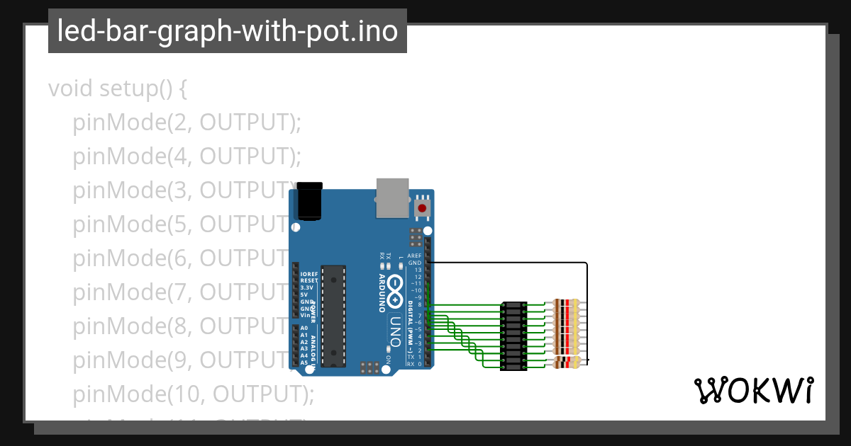 led-bar - Wokwi ESP32, STM32, Arduino Simulator