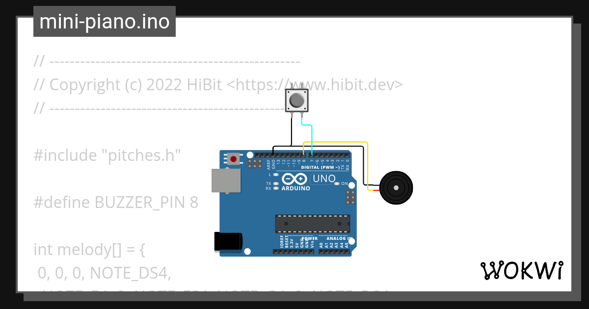 Buzzer - Wokwi ESP32, STM32, Arduino Simulator