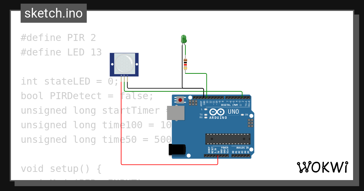 Lampadaire Wokwi Esp32 Stm32 Arduino Simulator 8529