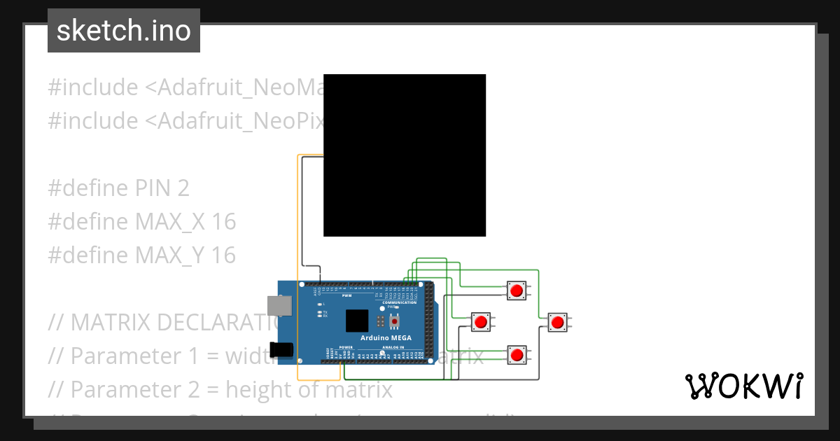 snake_NEOPIXEL_2 - Wokwi ESP32, STM32, Arduino Simulator