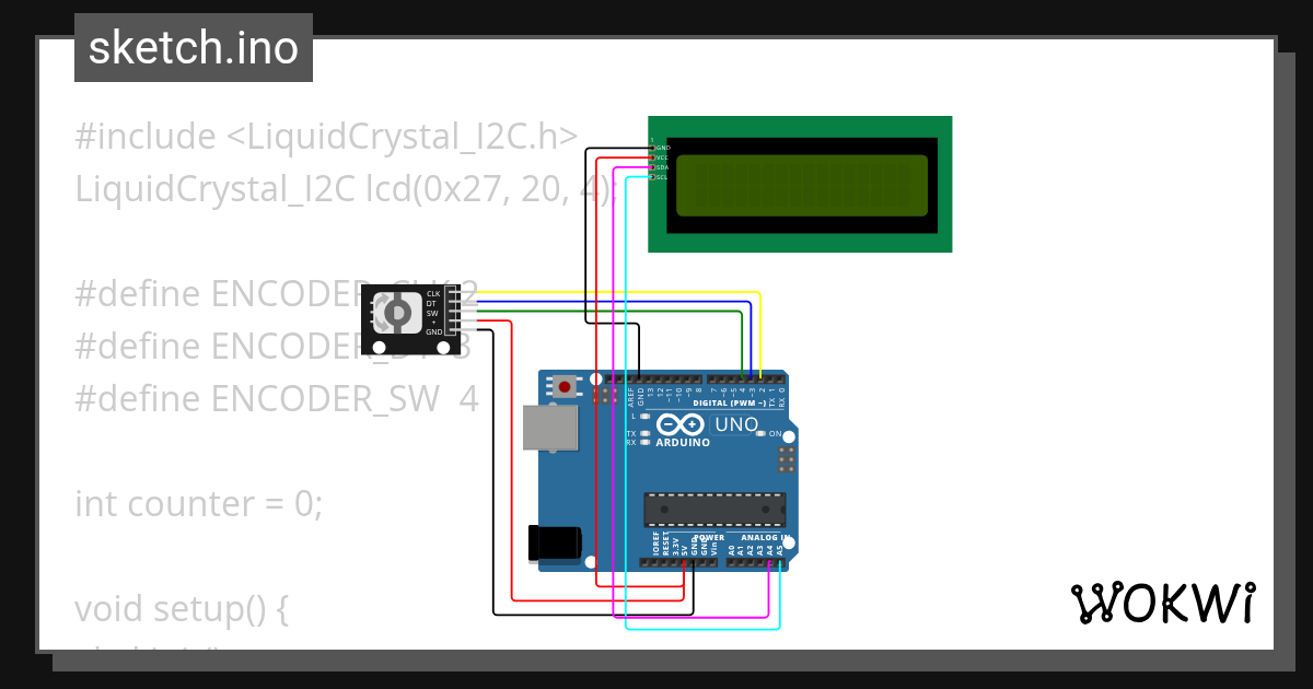 Pert14-Rotary Encoder Copy - Wokwi ESP32, STM32, Arduino Simulator Pert14-Rotary Encoder Copy - Wokwi ESP32, STM32, Arduino Simulator