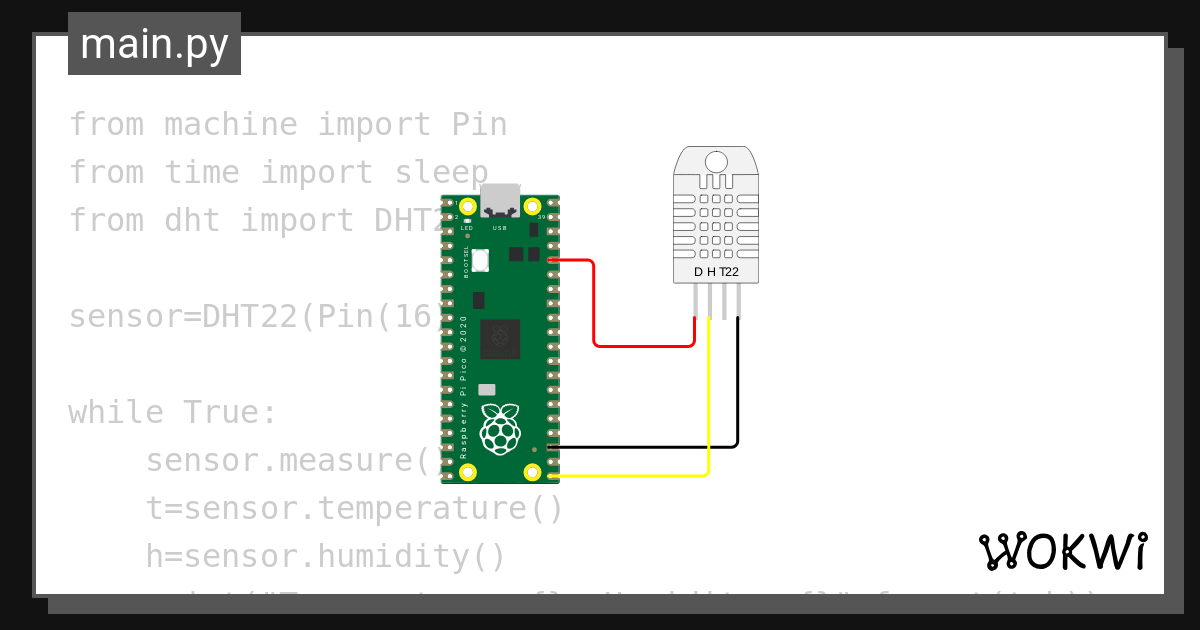 Pico Dht22 Wokwi Esp32 Stm32 Arduino Simulator 3460