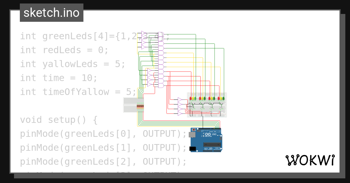 Extensive Traffic Management Wokwi Esp32 Stm32 Arduino Simulator 5898