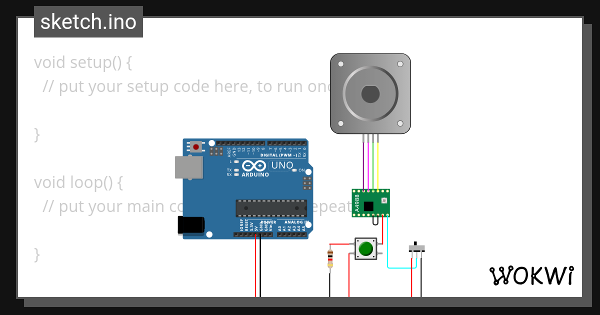 สเต็ปมอเตอร์2แบบ Wokwi Esp32 Stm32 Arduino Simulator 4941