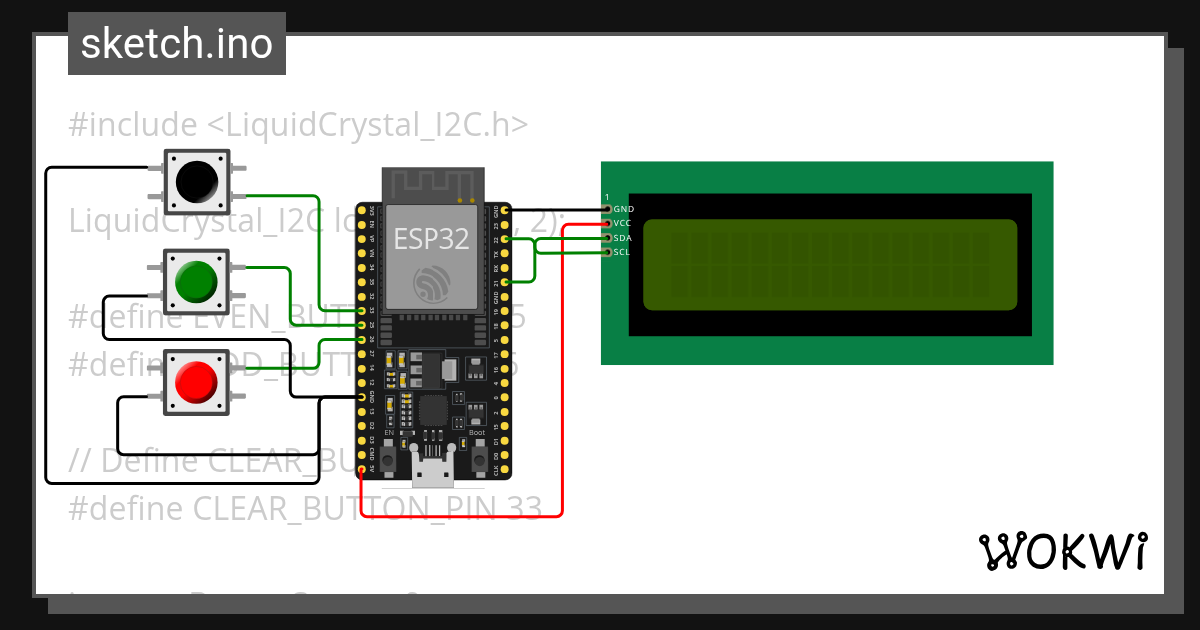 IOT 131 - AA1. Clear the Screen - Solution ( OLD ) - Wokwi ESP32, STM32, Arduino Simulator