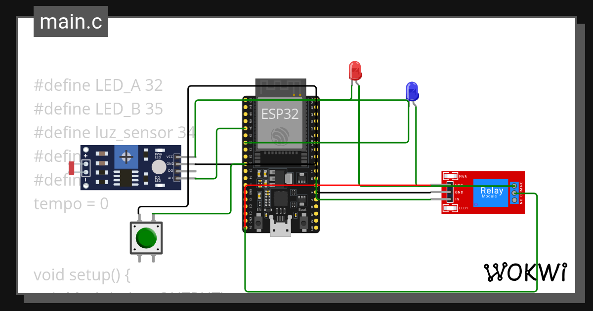 prova-drielly - Wokwi ESP32, STM32, Arduino Simulator