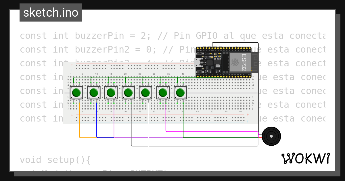Piano Wokwi Esp32 Stm32 Arduino Simulator 