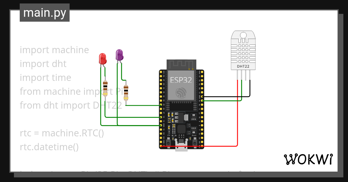 dht22 Copy - Wokwi ESP32, STM32, Arduino Simulator