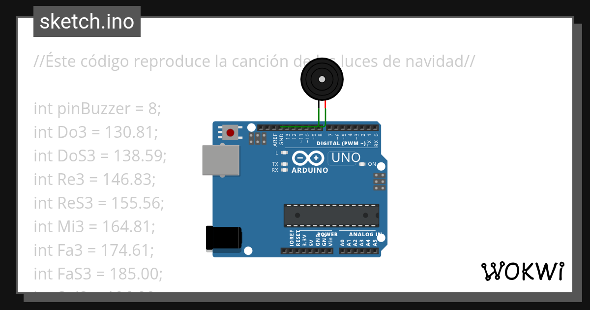 Luces de Navidad Copy - Wokwi ESP32, STM32, Arduino Simulator
