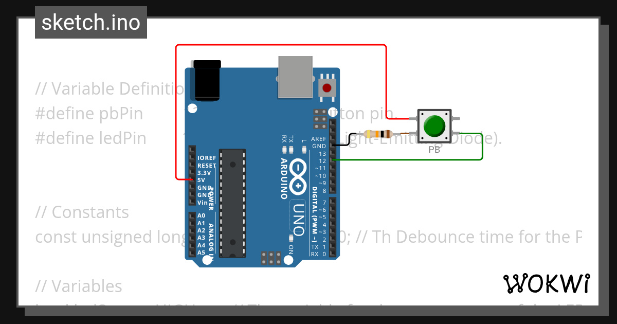 Debounce On A Pushbutton Pull Down Wokwi Esp32 Stm32 Arduino