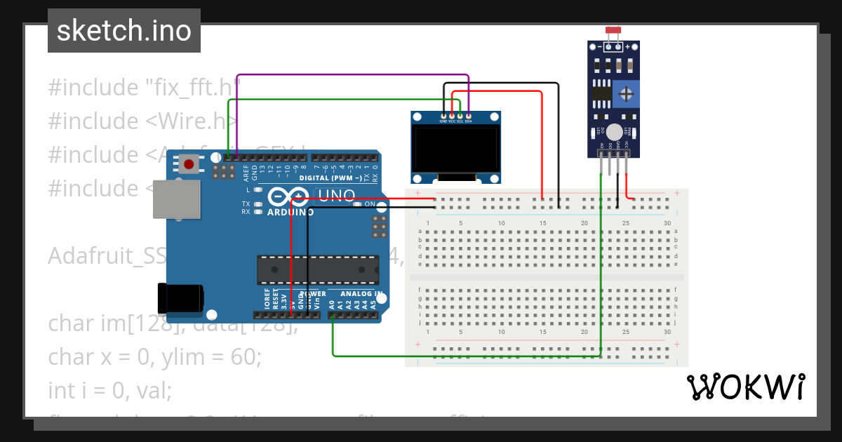 LDR Oled - Wokwi ESP32, STM32, Arduino Simulator