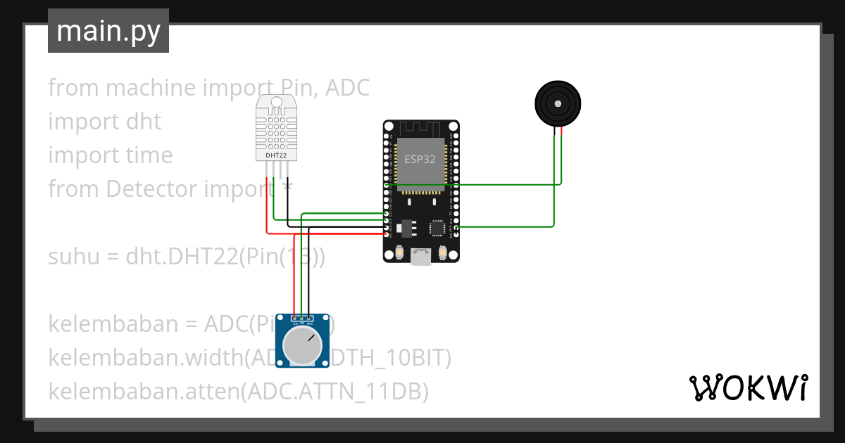 MicroPython Blink ESP32 projrct - Wokwi ESP32, STM32, Arduino Simulator