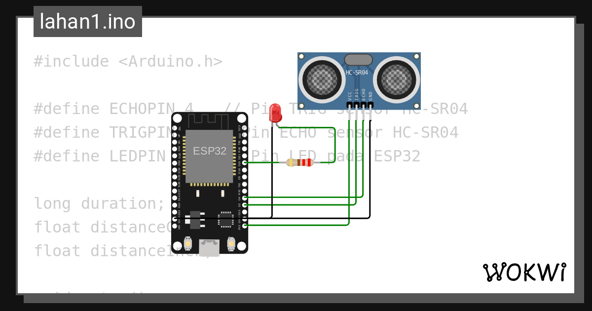 Hcsr Wokwi Esp32 Stm32 Arduino Simulator