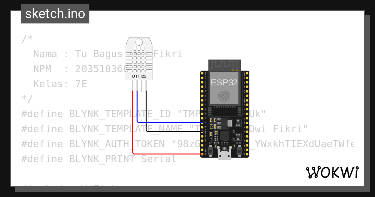 Tubagusdwifikri203510366t5 Wokwi Esp32 Stm32 Arduino Simulator