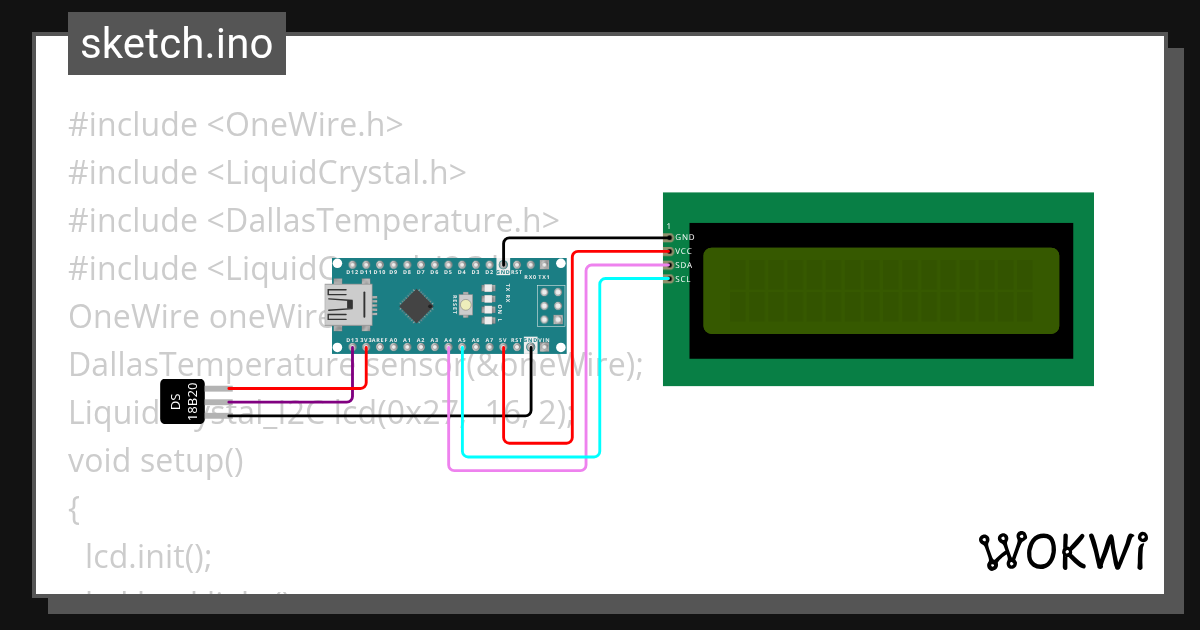 Temp Sensor 2 - Wokwi ESP32, STM32, Arduino Simulator