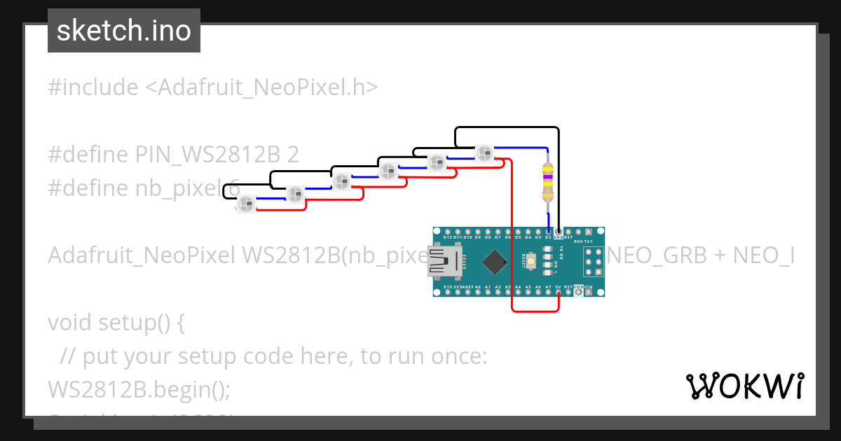 Ws2812 Mon Code Wokwi Esp32 Stm32 Arduino Simulator 3191