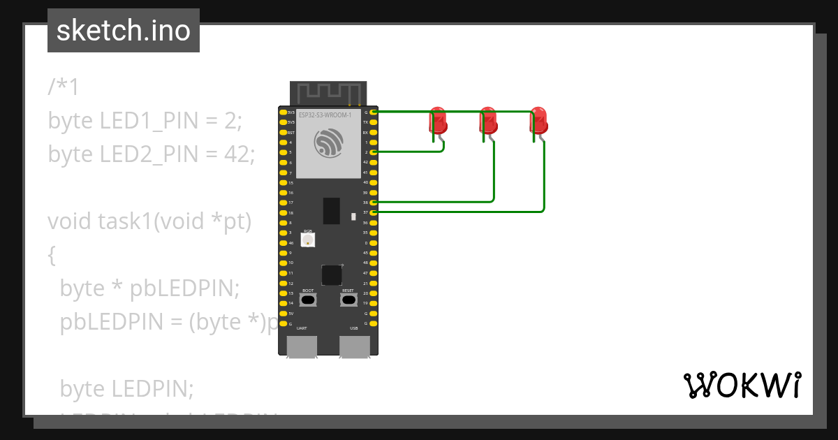 esp32 freertos - Wokwi ESP32, STM32, Arduino Simulator