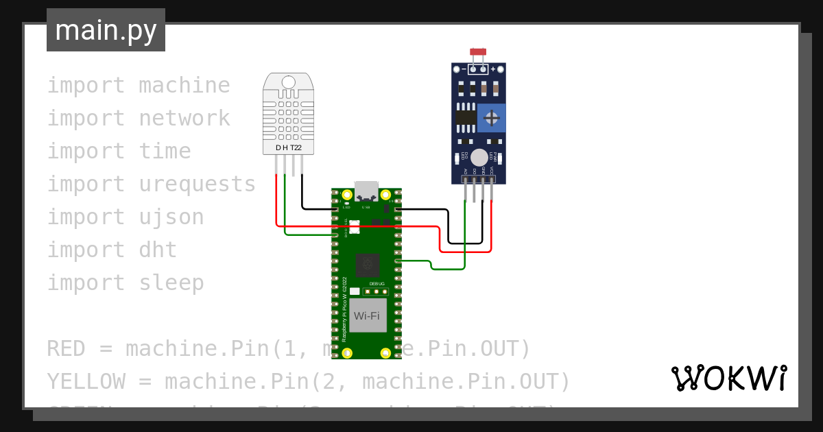 Pi Pico W Project Wokwi Esp32 Stm32 Arduino Simulator