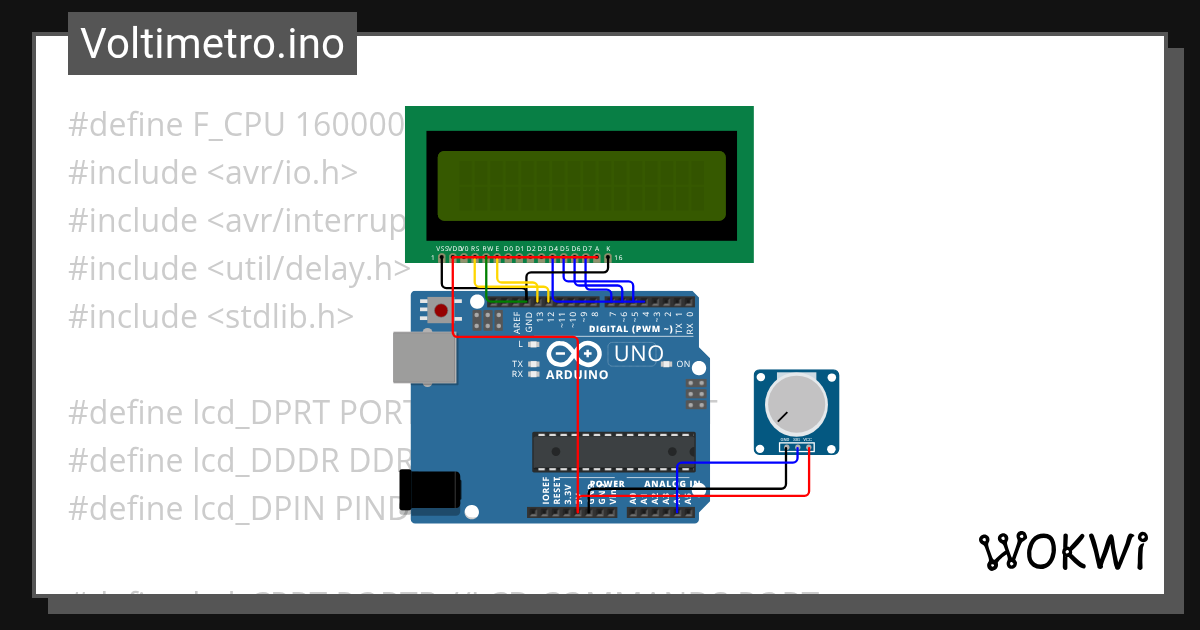 lab 04 volimetro - Wokwi ESP32, STM32, Arduino Simulator