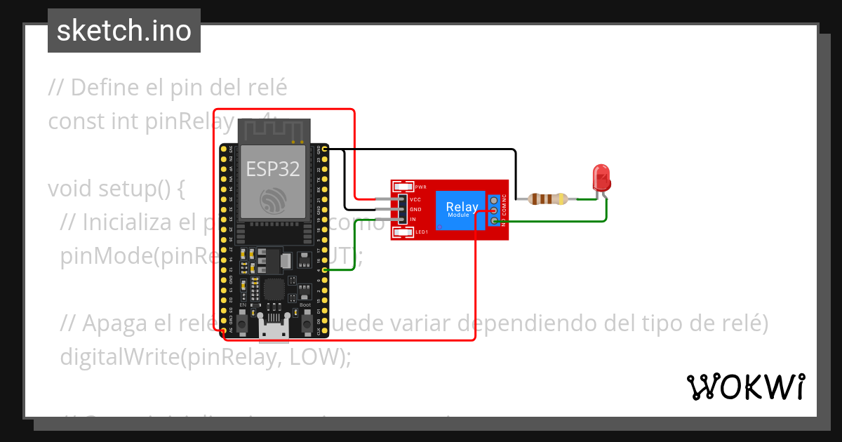 esp32 relay - Wokwi ESP32, STM32, Arduino Simulator