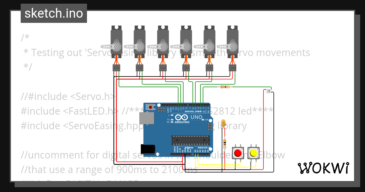 AL5D Full Control v3 - Wokwi ESP32, STM32, Arduino Simulator
