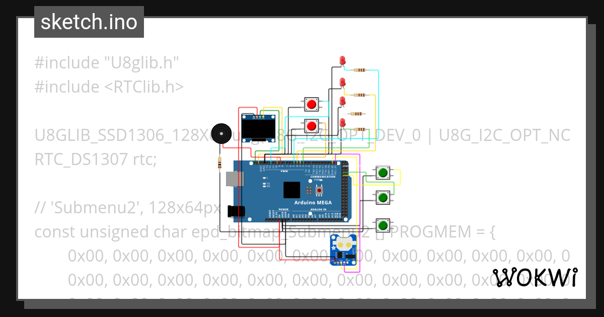 Pastillero Electrónico 8 - Wokwi ESP32, STM32, Arduino Simulator