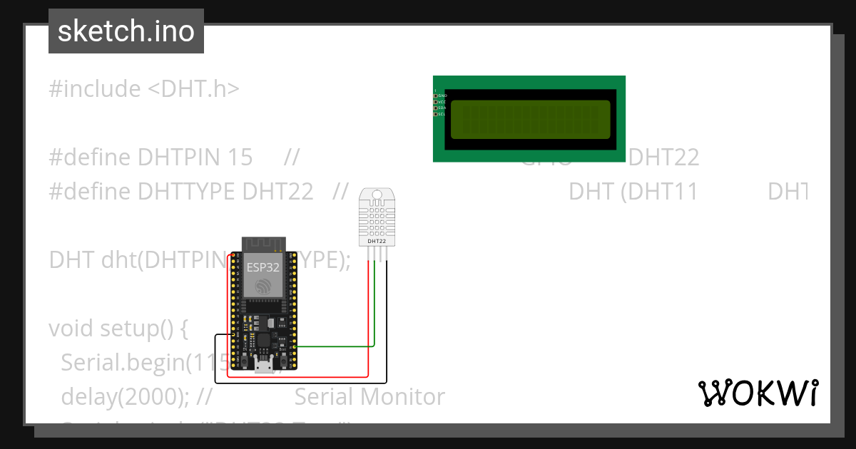 DHT - Wokwi ESP32, STM32, Arduino Simulator