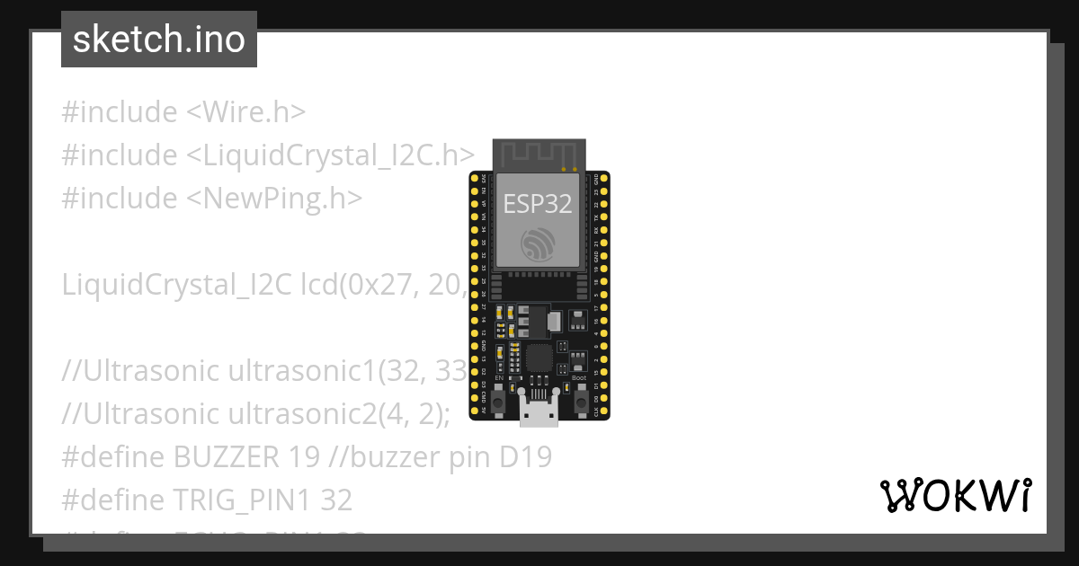 Detection Passenger - Wokwi ESP32, STM32, Arduino Simulator