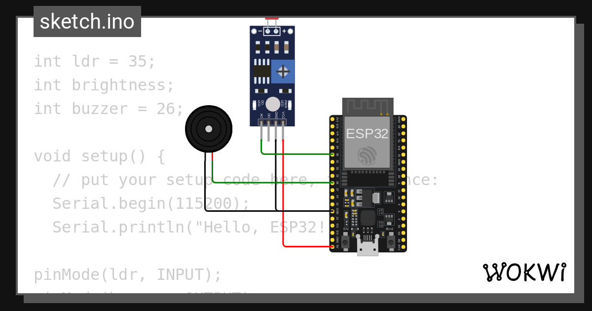Ldr Wokwi Esp32 Stm32 Arduino Simulator 9096