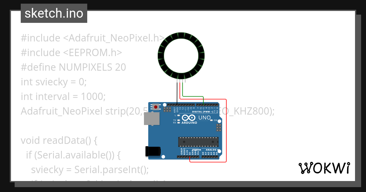 Pisomka - Wokwi ESP32, STM32, Arduino Simulator