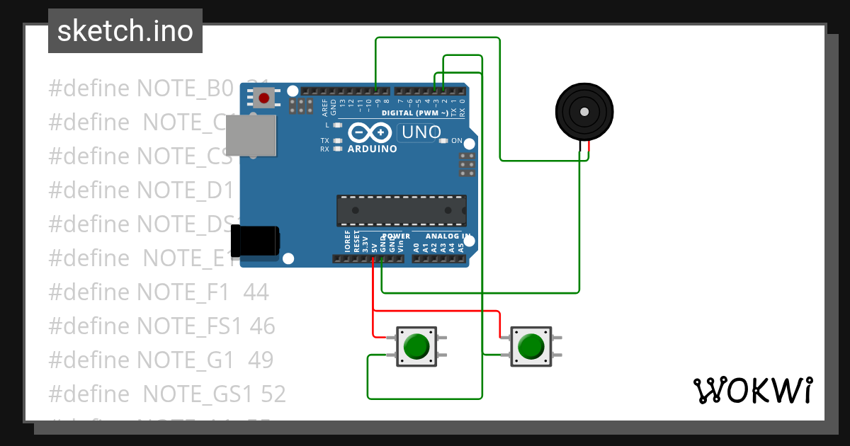Christmas buzzer - Wokwi ESP32, STM32, Arduino Simulator