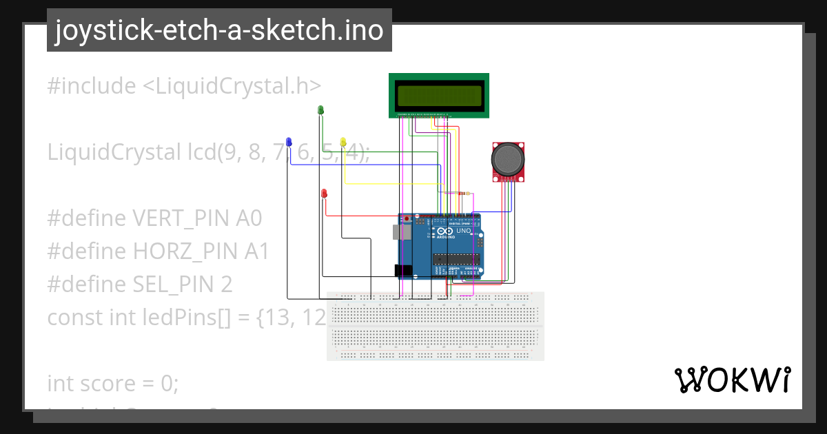 Just Joystick version 5 - Wokwi ESP32, STM32, Arduino Simulator