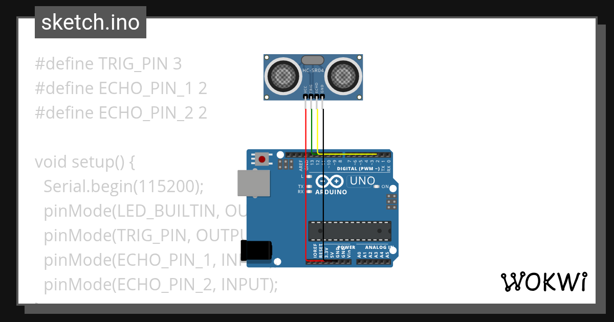 PERT 13.1 PROJEK SENSOR ULTRASONIK_Hafiz - Wokwi ESP32, STM32, Arduino Simulator