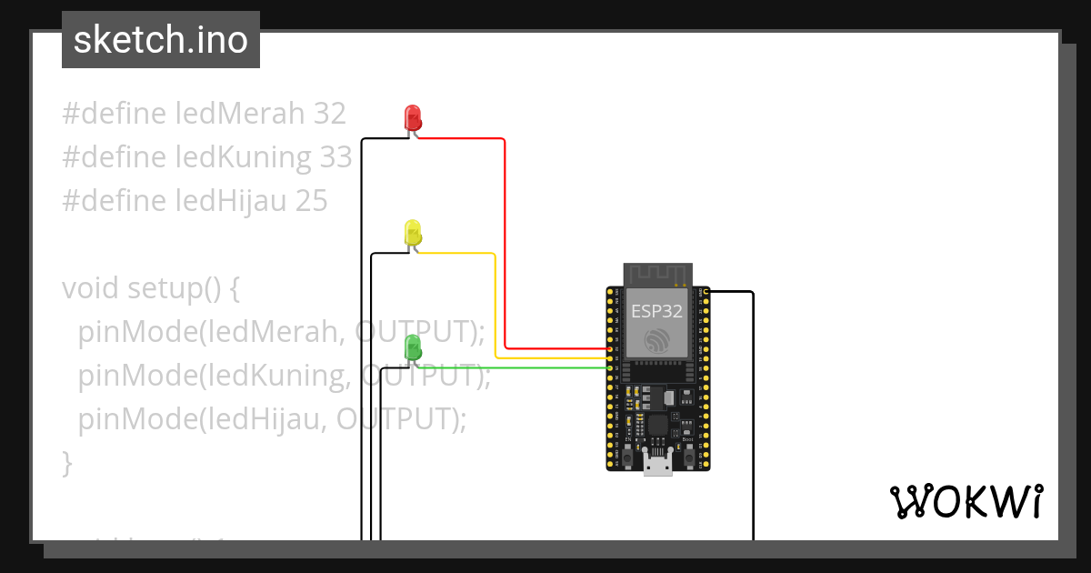 IoT Pertemuan 16.1 - Wokwi ESP32, STM32, Arduino Simulator IoT Pertemuan 16.1 - Wokwi ESP32, STM32, Arduino Simulator