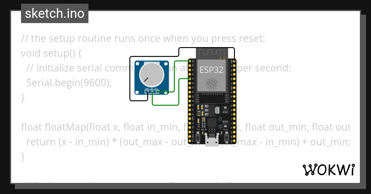 Lab 04 Esp32potentiometer Wokwi Esp32 Stm32 Arduino Simulator