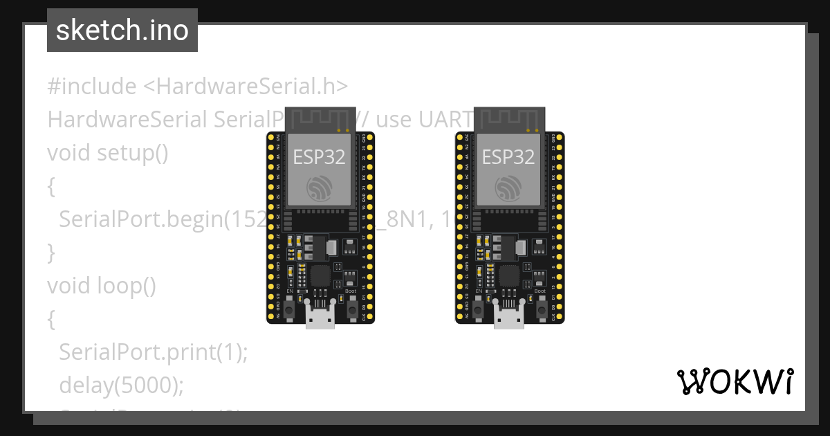 ESP-32 EXP[6] - Wokwi ESP32, STM32, Arduino Simulator