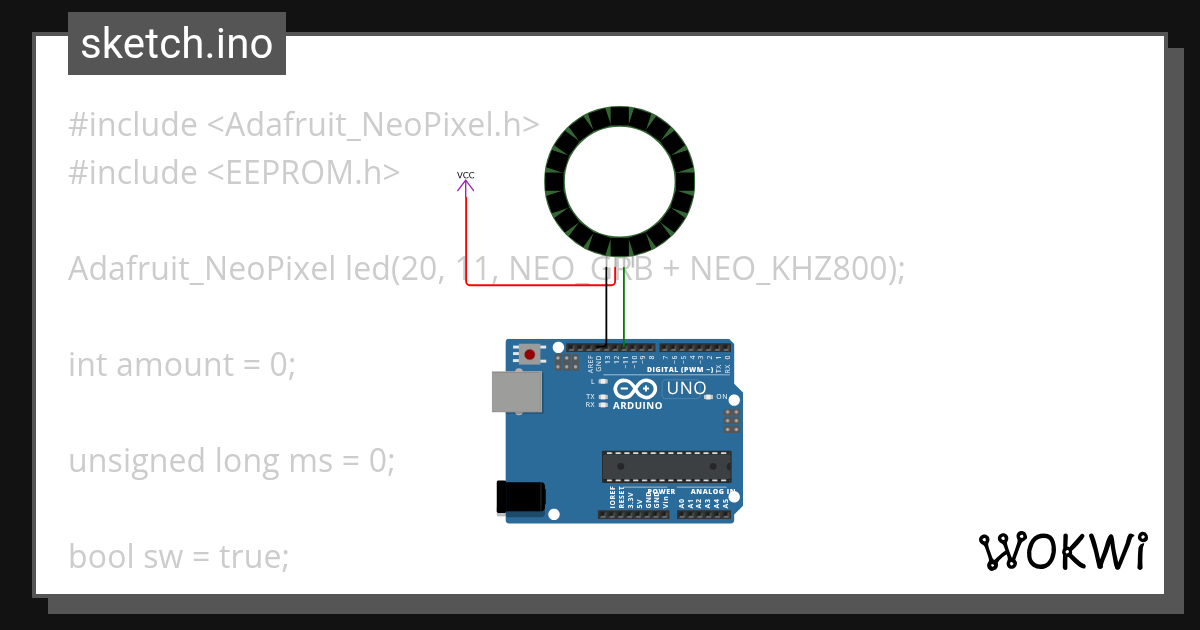 pisomka aickari - Wokwi ESP32, STM32, Arduino Simulator