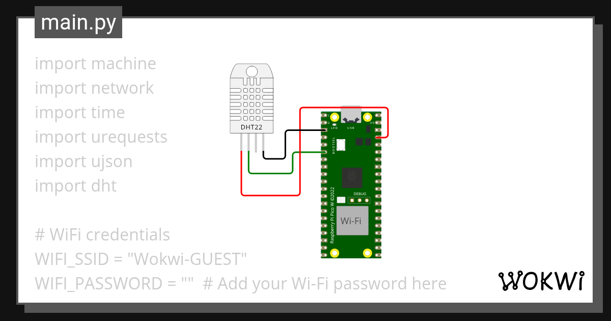 Pi Pico W - EMJ47703 LAB1 Excercise 2 - Wokwi ESP32, STM32, Arduino Simulator
