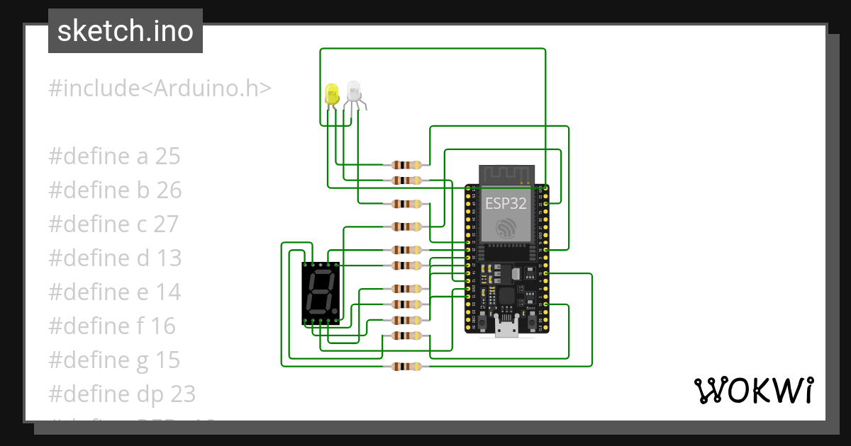 traffic signal - Wokwi ESP32, STM32, Arduino Simulator