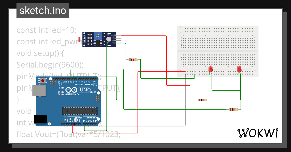 LDR Copy - Wokwi ESP32, STM32, Arduino Simulator