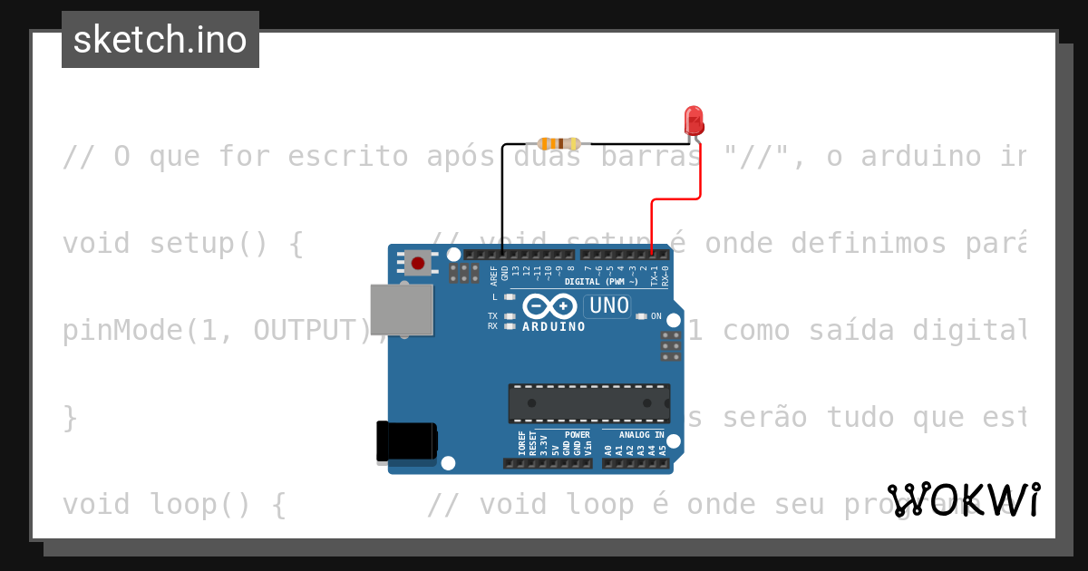 Prog 1 Liga Led Wokwi Esp32 Stm32 Arduino Simulator