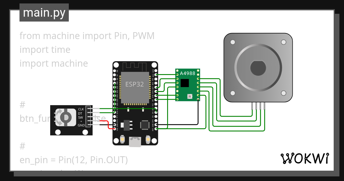 控制电机转动速度 Wokwi Esp32 Stm32 Arduino Simulator 4558